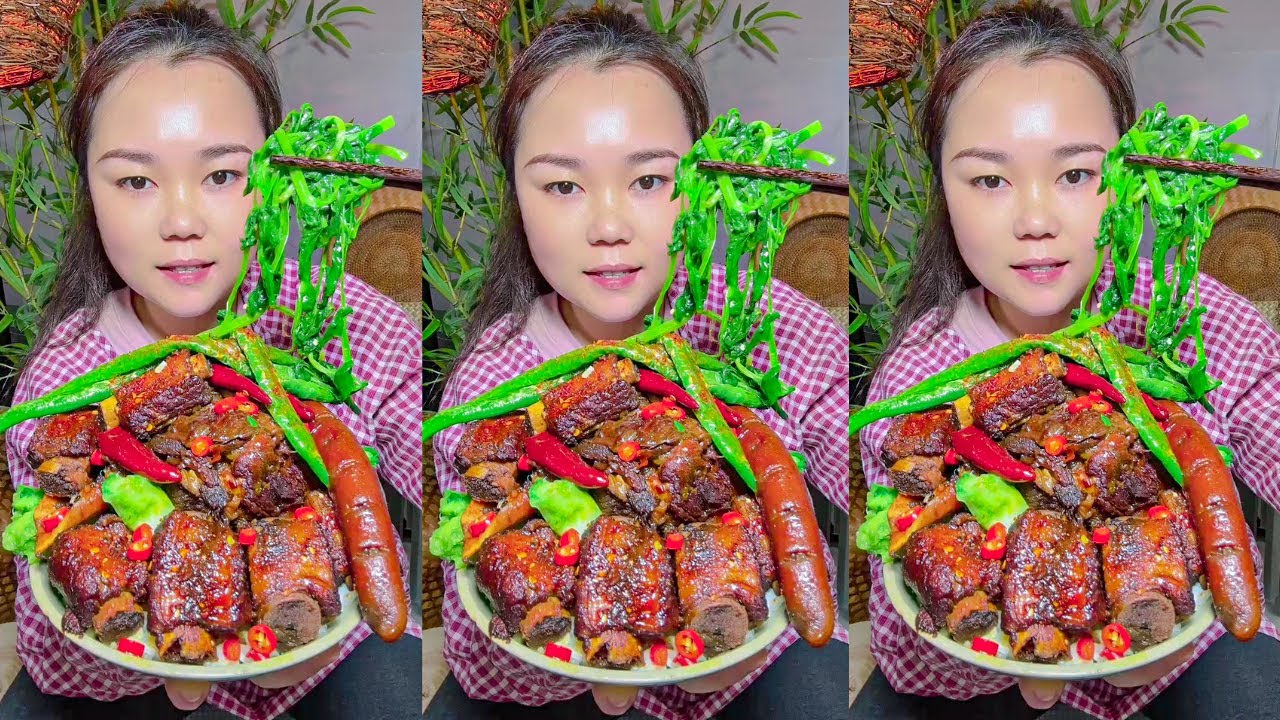 Let's Eat Show: Braised Pork Rirb, Pig's Tails And Spicy Crispy With ...