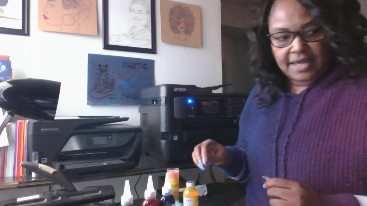 Changing from inkjet to sublimation on the EPSON WF 7720 - YouTube