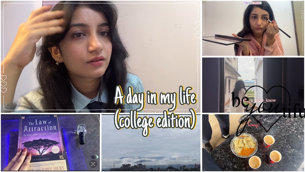 A day in my life as a college student |morning routine |get ready with ...