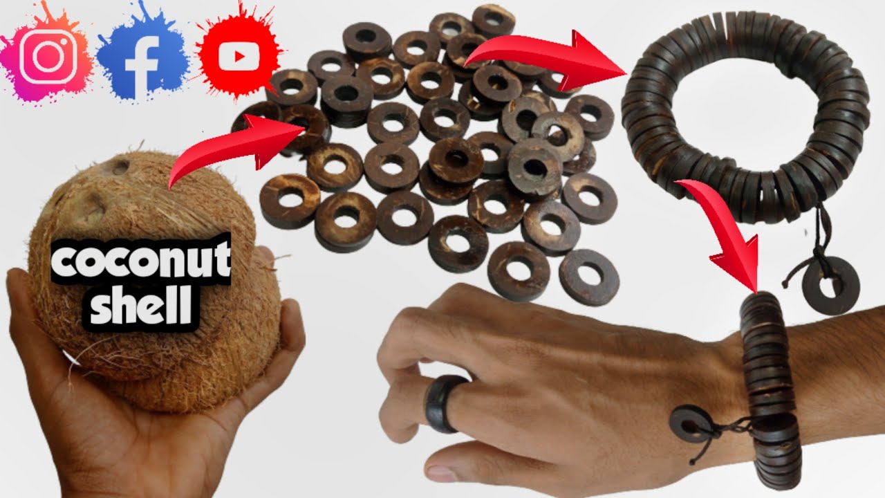 coconut shell craft || diy craft - YouTube
