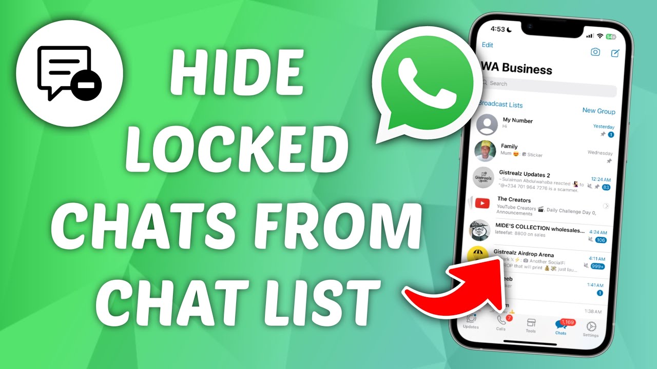 How to Hide Locked Chats from Chat List on WhatsApp - YouTube