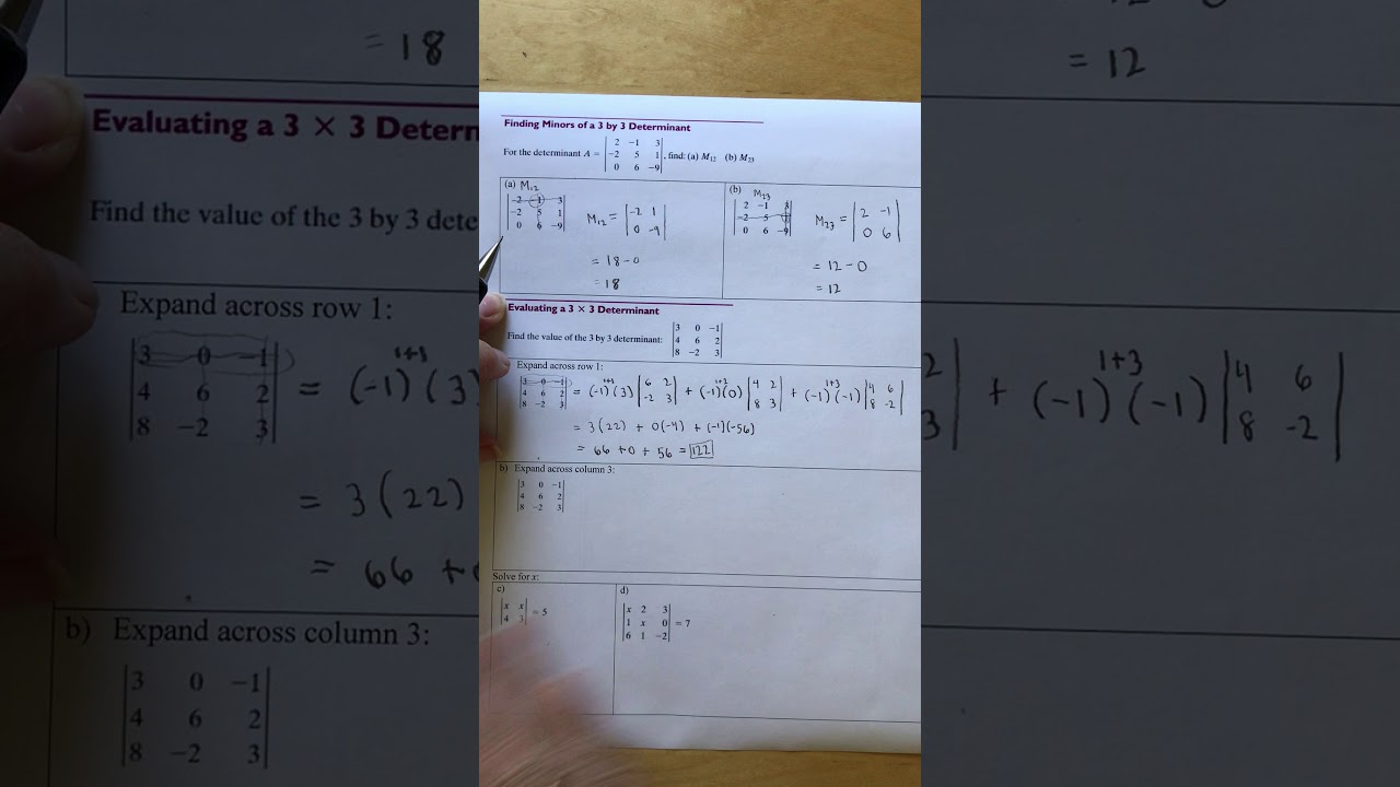 A-#2 Matrices page 4-5 - YouTube