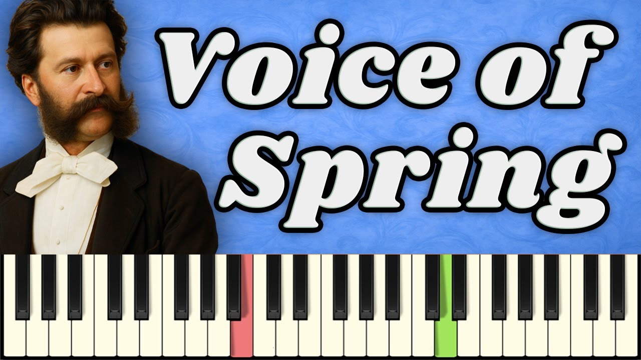 Voice of Spring by Johann Strauss II | Piano Tutorial for Beginners ...