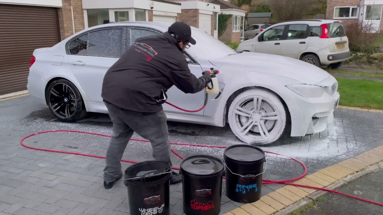 4K BMW F80 M3 Maintenance wash - YouTube