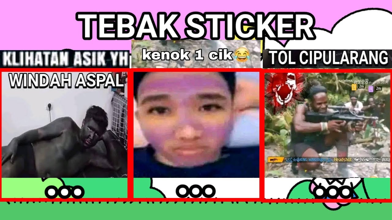 Tebak sticker meme 😂 - YouTube