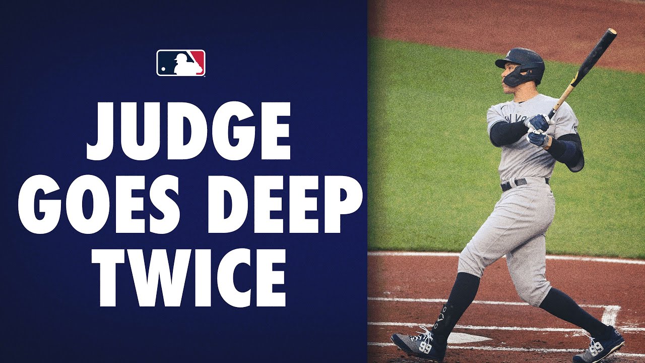Aaron Judge goes deep twice at Camden Yards! - YouTube