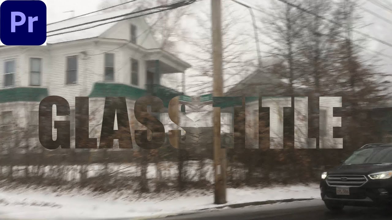How to create a Glass or Ice Title effect in premiere pro. - YouTube