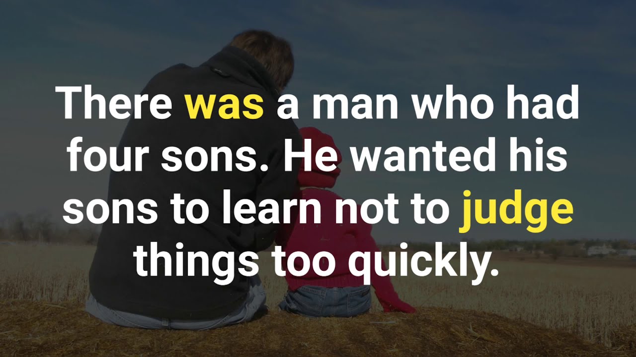 Lesson on life (father and four sons) ( father sons story) (share my ...