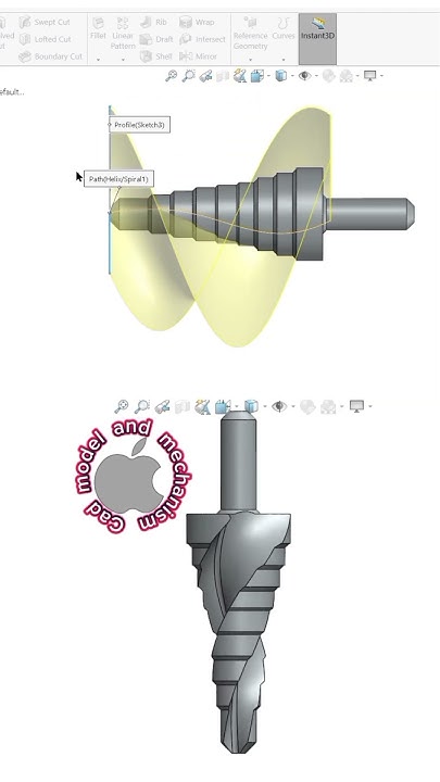 drill bit in solidworks||drill bit solidworks tutorial#shorts # ...