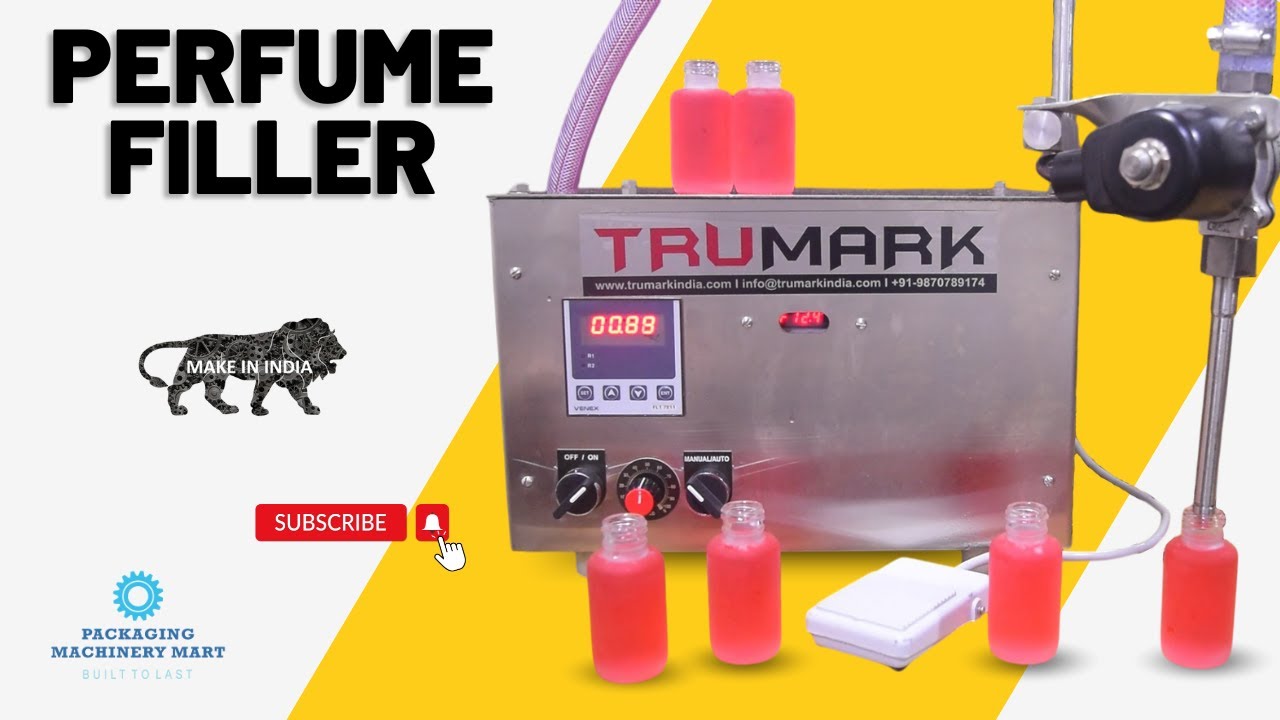 Perfume Bottle Filling Machine - YouTube
