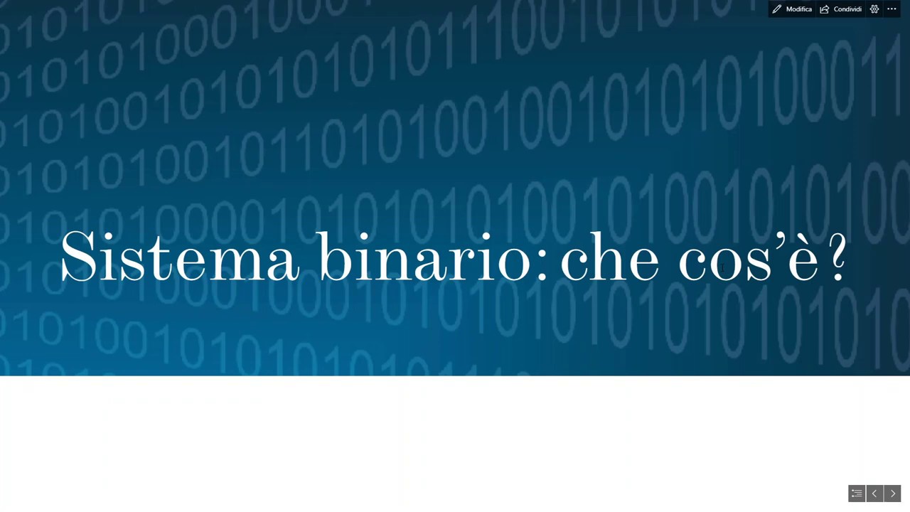 Il sistema binario - YouTube