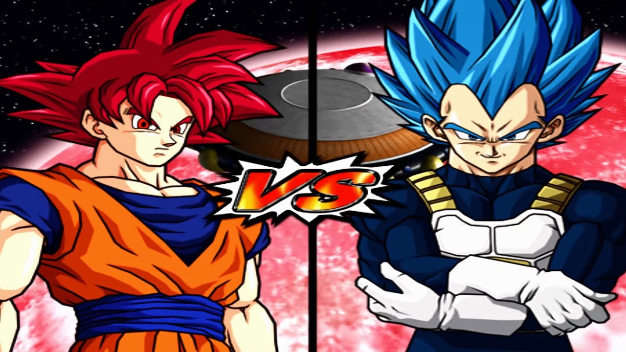 Goku (SSGSS) Vs Vegeta (SS3) - Hardest Level Epic Fight | Dragon Ball Z ...