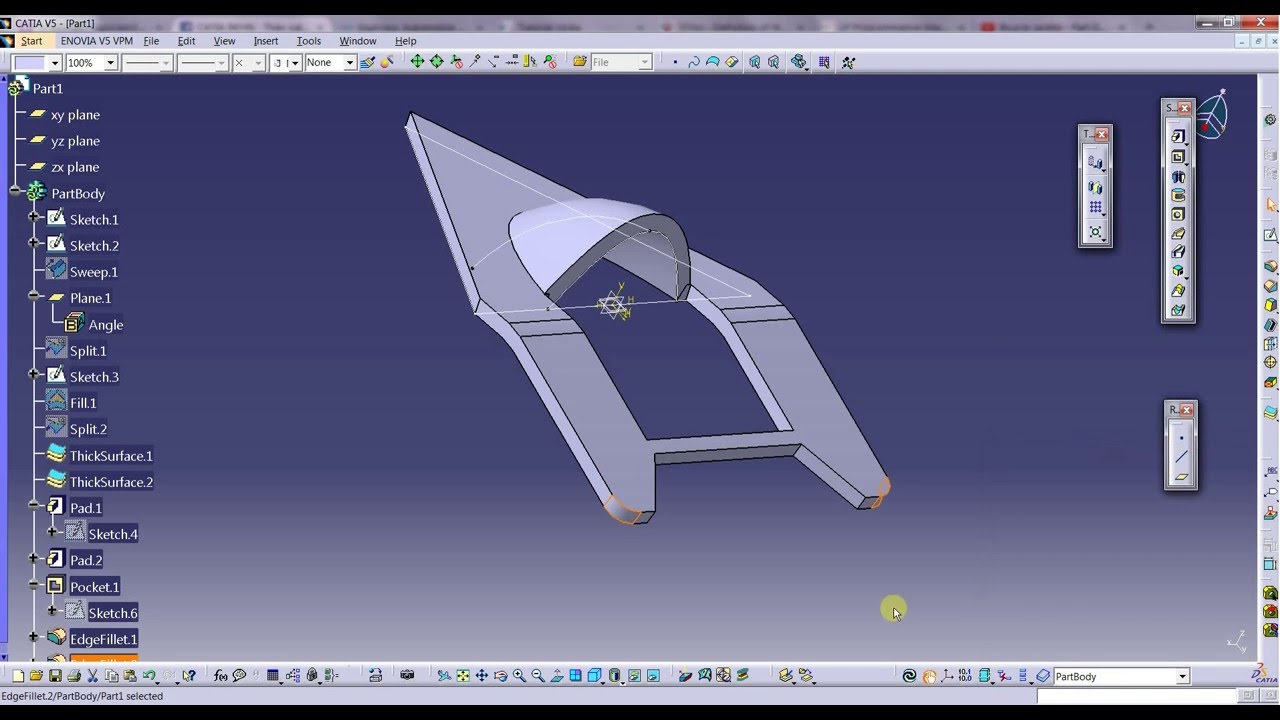 Catia Nail clip Tip - YouTube