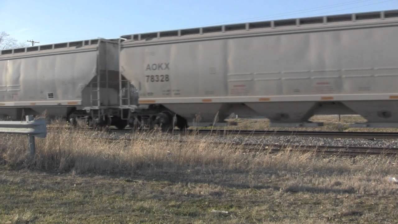 BNSF 2310 and ATSF 3178 Lead The Peoria Local 03/09/12 Elmwood, IL ...