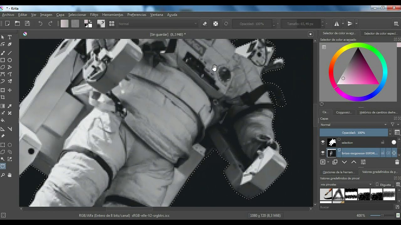 Como realizar un collage digital con krita - YouTube