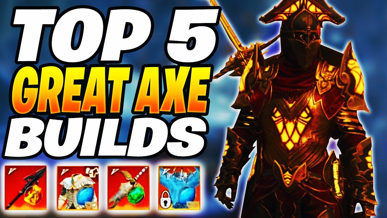 TOP 5 BEST GREAT AXE BUILDS IN SEASON 10! New World Great Axe Build ...