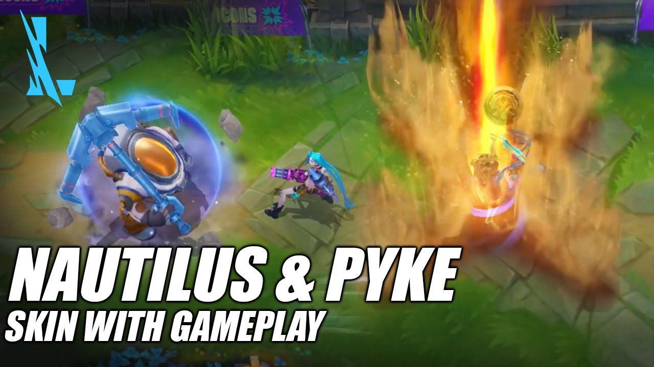 Nautilus & Pyke Skin with Gameplay - Wild Rift - YouTube