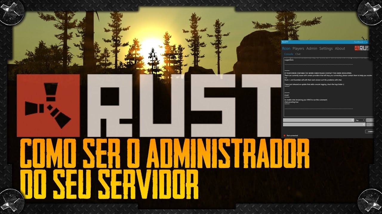 Rust: COMO SER ADMIN, COMO SER O ADMINISTRADOR DO SEU SERVIDOR, GOD ...