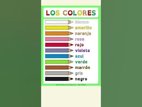 Remember the Colours in Spanish: Spanish #spanishlanguage # ...