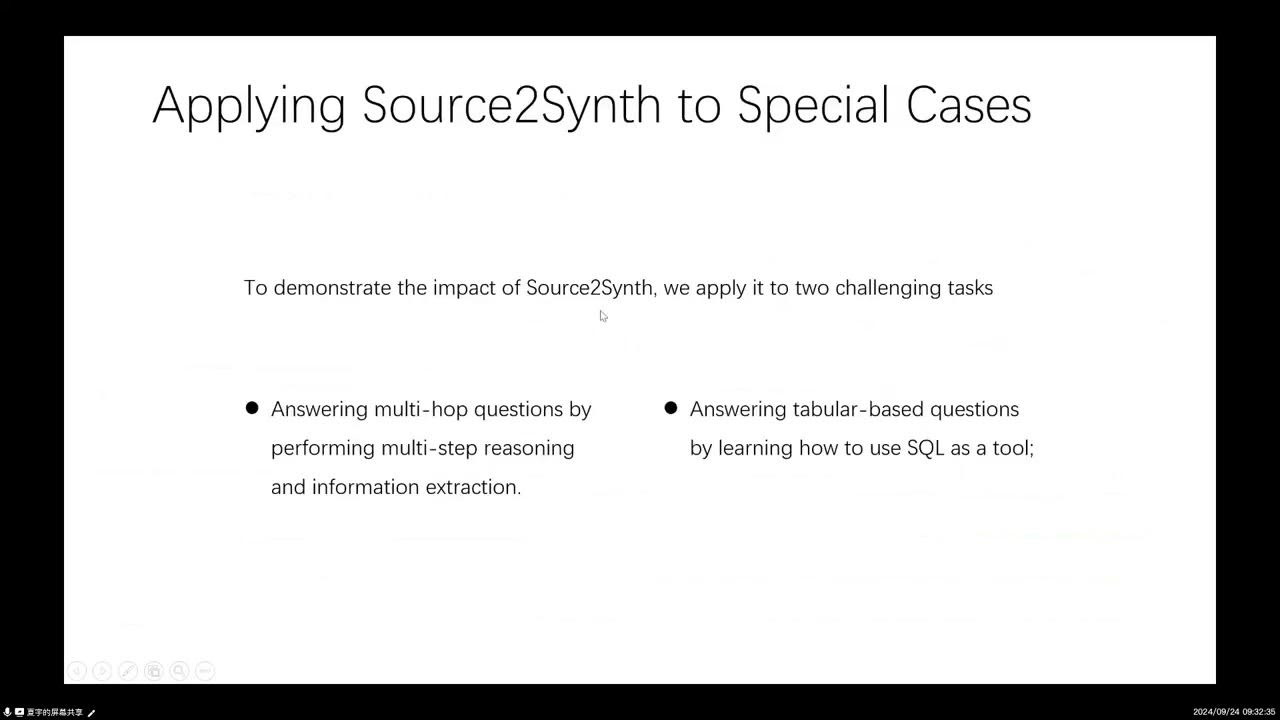 Source2Synth SyntheticDataGenerationandCuration Grounded in Real Data Sources（Meta 2024） - YouTube