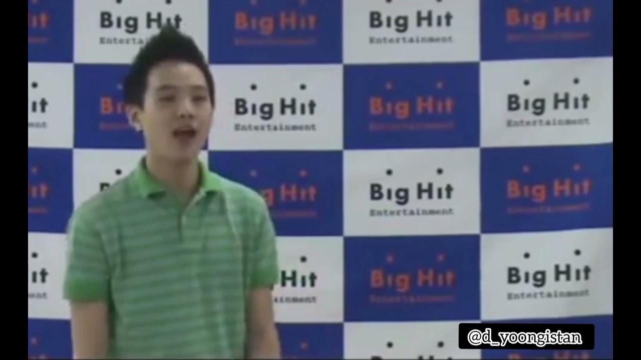 Min Yoongi BigHit Entertainment Audition #Yoongi #Suga #BTS - YouTube