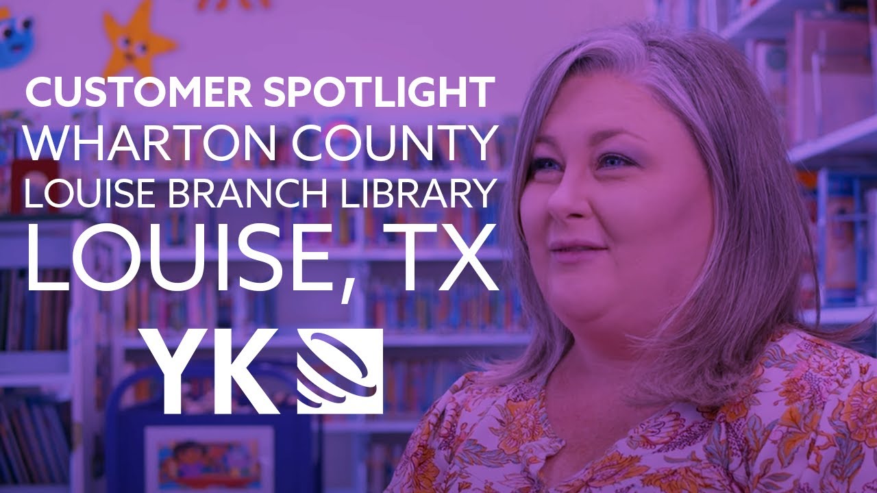 The Wharton County Library in Louise, TX: "YK Communications keeps our ...