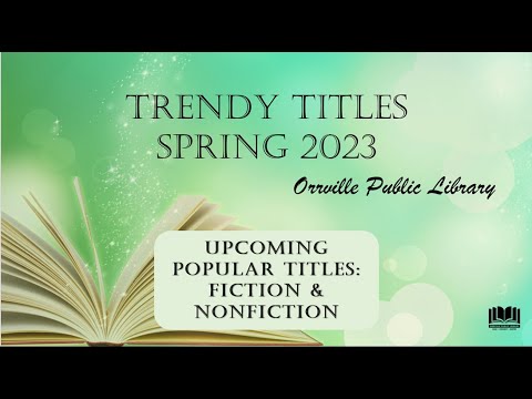 Spring Trendy Titles: Fiction & Nonfiction | April 10, 2023 - YouTube