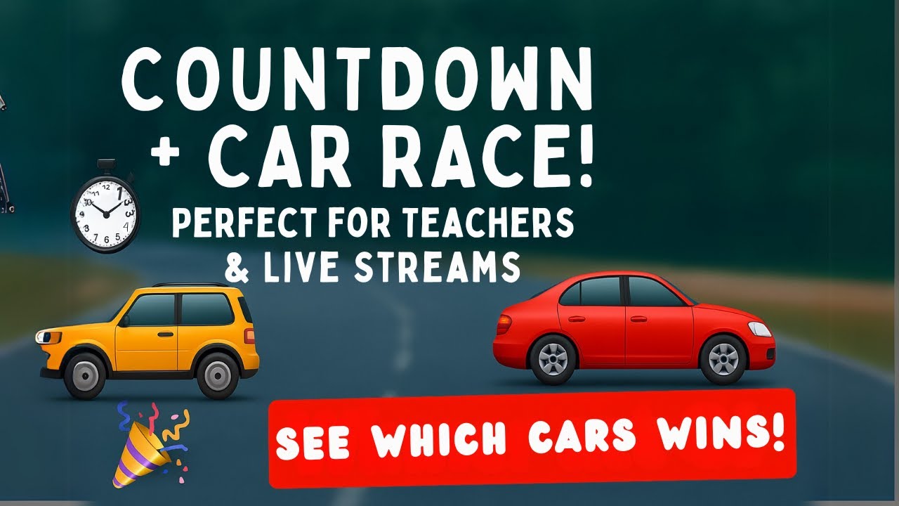 🚗💨 60-Second Countdown Race Animation | Epic Car Battle Timer! 🏁🚙 - YouTube