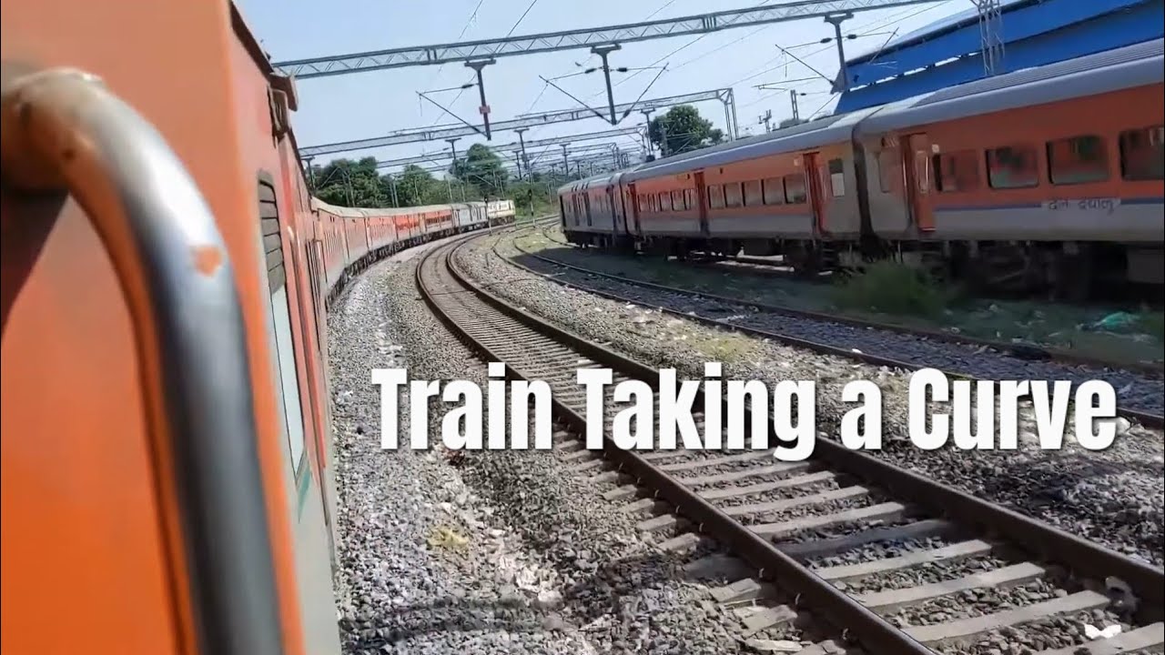 Train Taking a Curve - YouTube