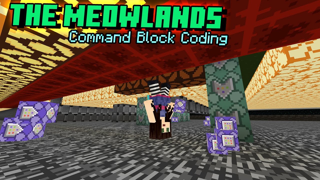 Meowlands - Recoding The Mall - Bedrock Command Blocks - YouTube
