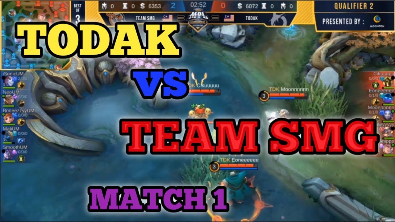 Todak vs Team SMG Match 1 MPL Invitational Qualifier Mobile Legend 2020 ...