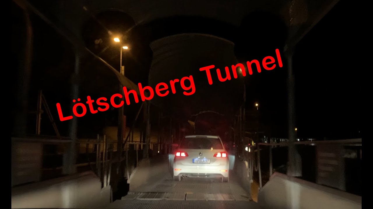 BLS Autoverlad Schweiz Lötschberg Tunnel: Goppenstein--Kandersteg - YouTube