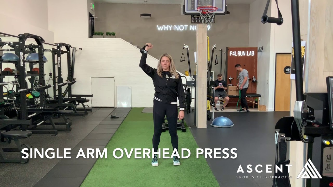 Single Arm Overhead Press - YouTube