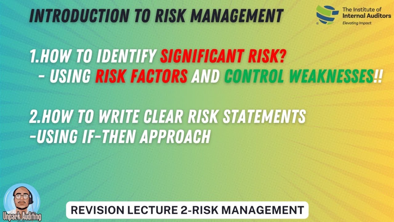 How to Identify Risks & Write Clear Risk Statements |Risk Management ...