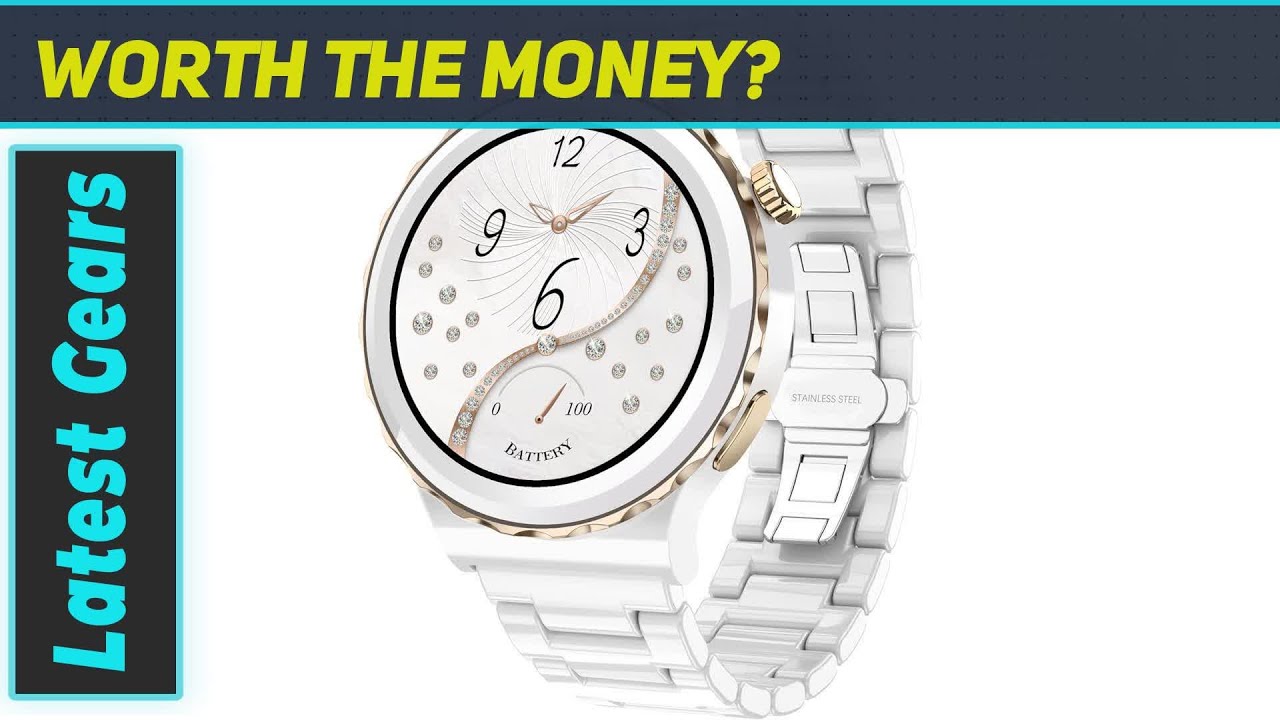 Stylish Ceramic Smartwatch for Women | Loluka Fitness Watch Review ...