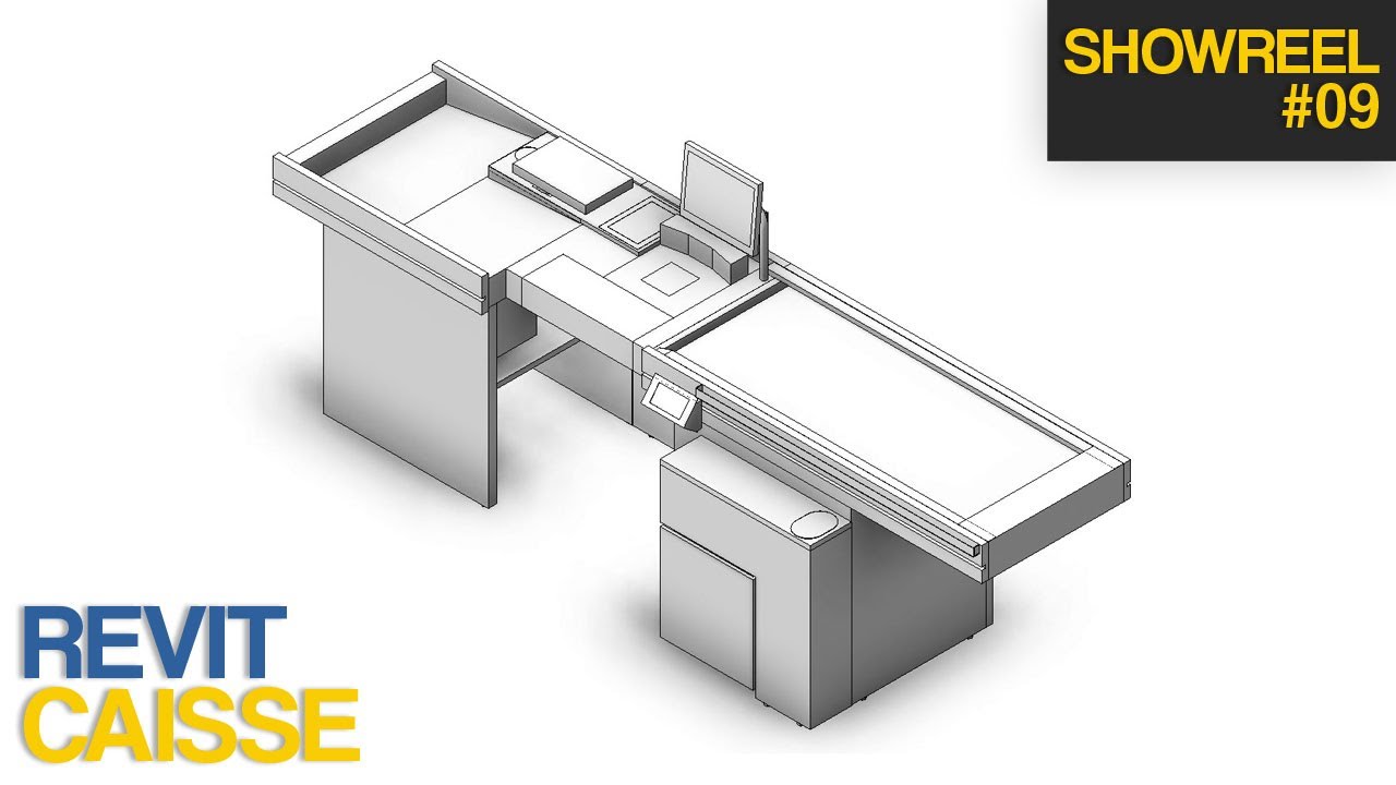 Présentation caisse paramétrique de supermarché pour Revit - YouTube