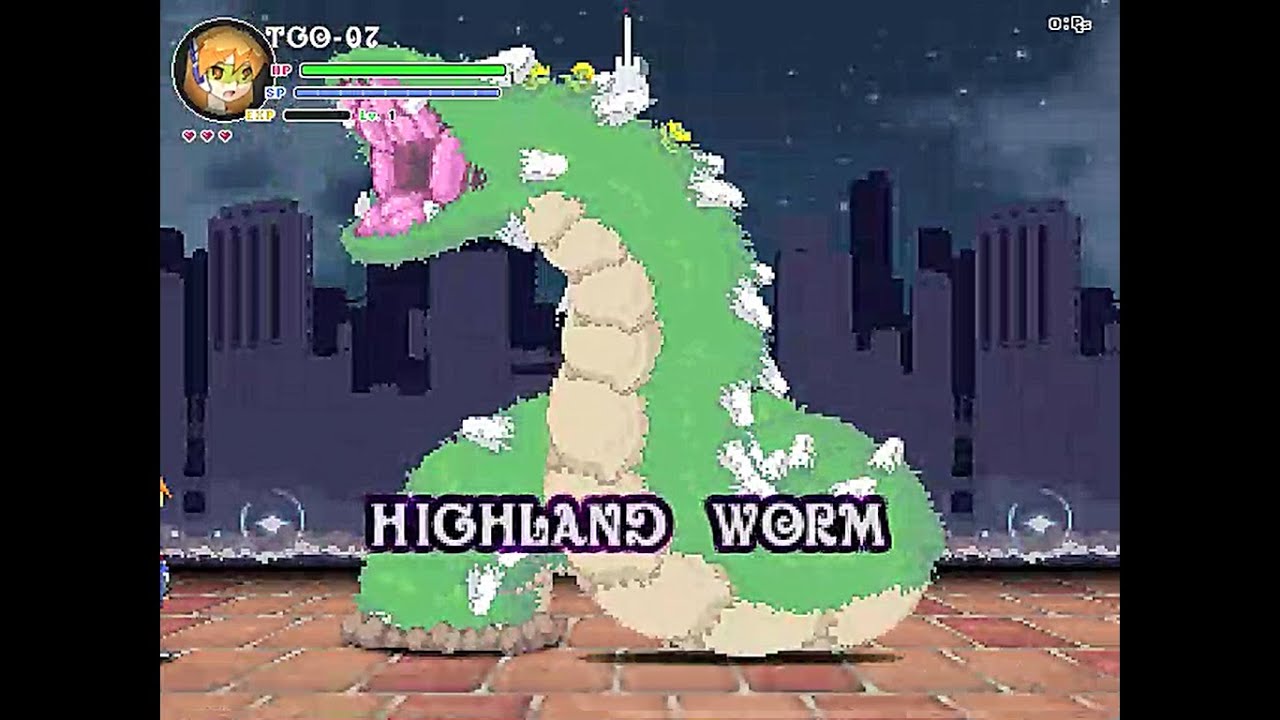 Echidna Wars DX - Highland Worm Boss - YouTube
