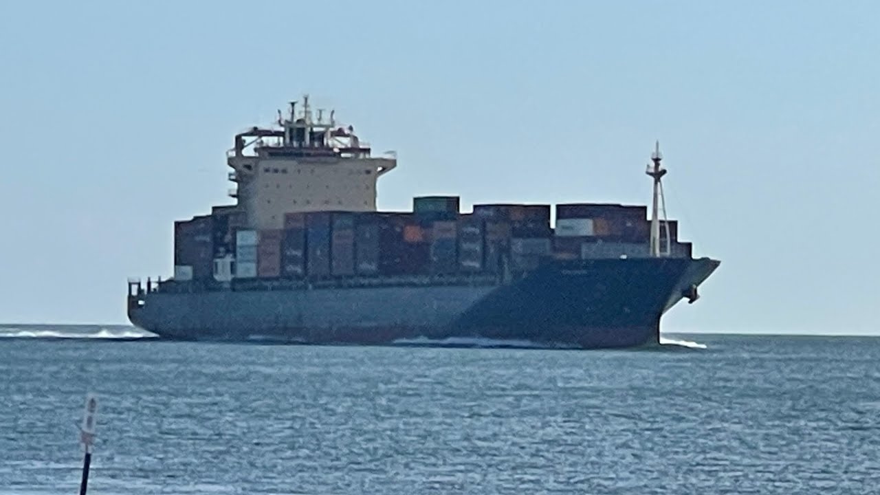 Zim Asia Container Ship - YouTube