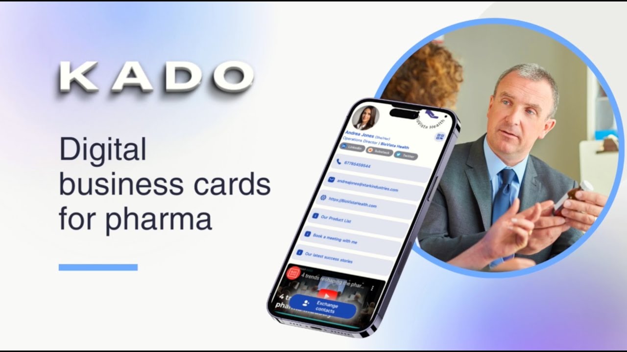 Digital business cards for pharma - product walkthrough - YouTube