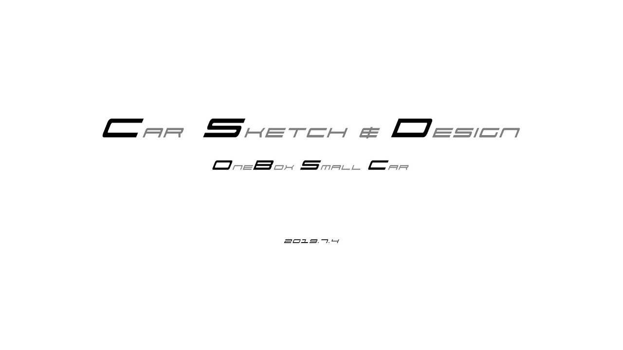 How to sketch a car(One box small car) - YouTube