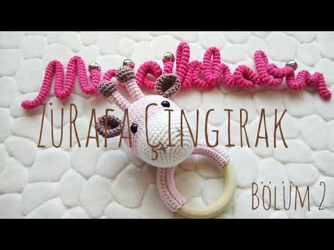 Amigurumi Zürafa Çıngırak Yapımı | Örgü Diş Kaşıyıcı Zürafa Yapımı | Kulak,boynuz ve dikiş | BÖLÜM 2