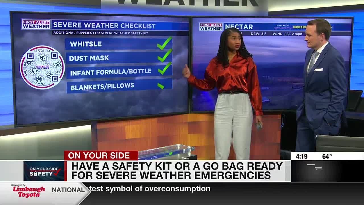 Have a safety kit or go bag ready for severe weather emergencies - YouTube