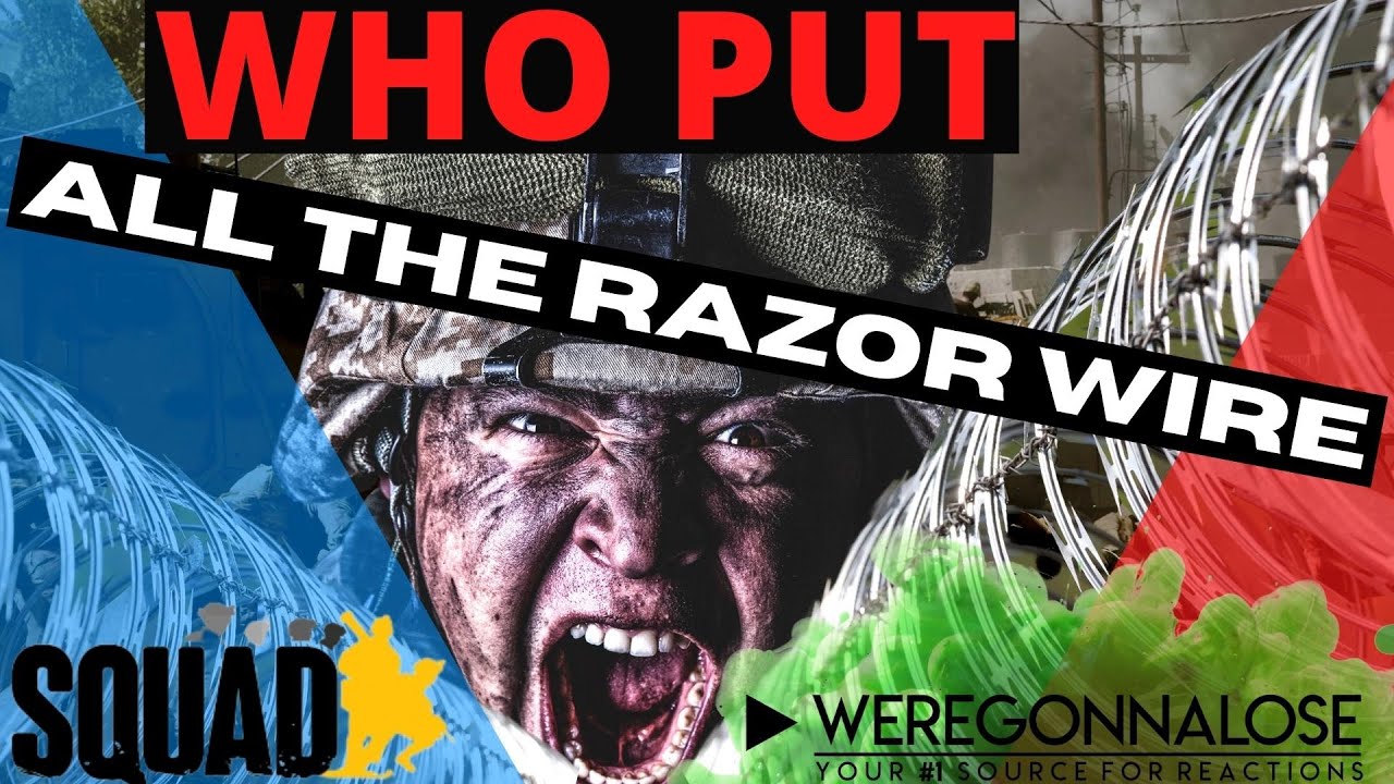 Who Put All The Razor Wire 😡 Squad Game Taking Out My Teammates PC ...