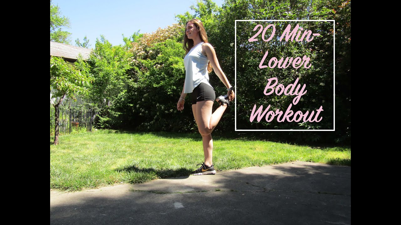 20 Minute- Lower Body Focused Workout! - YouTube