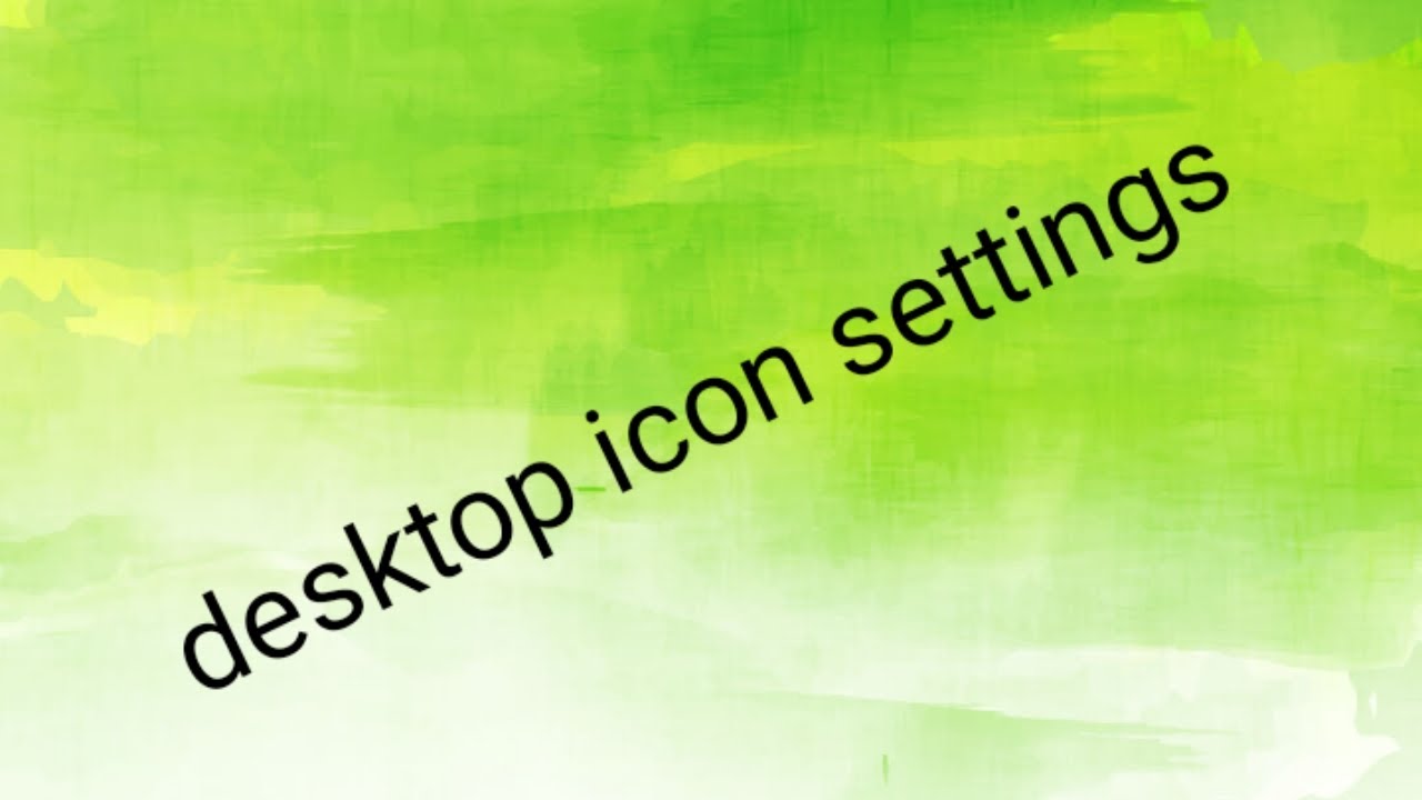 How to customize desktop icons in windows 10 - YouTube