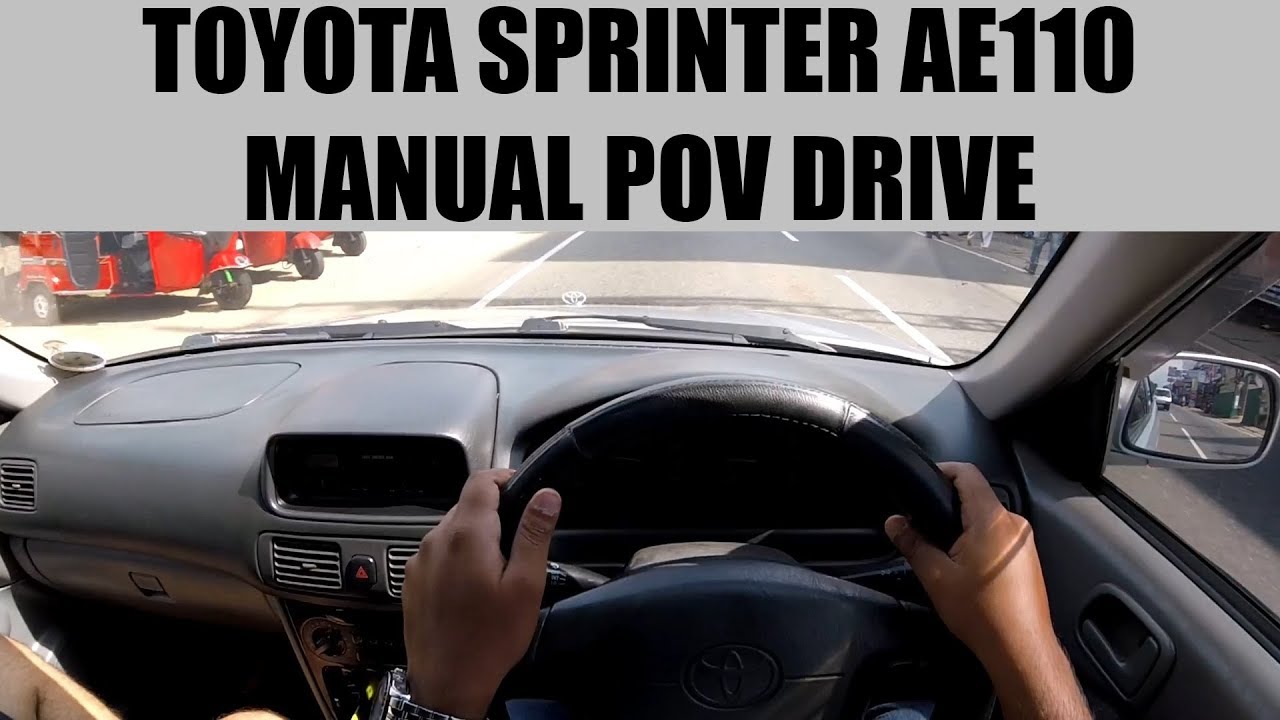 Toyota Sprinter AE110 Manual POV Drive - YouTube