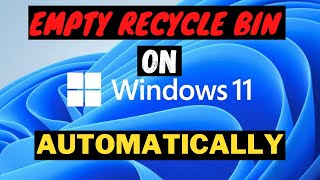 How To Automatically Delete Old Files From Recycle Bin In Windows 11 Do It Mostafa Ahmed Mp3 ...