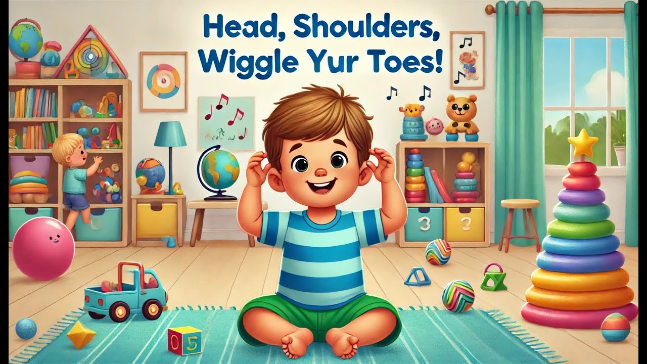 Children's Songs - Head, Shoulders, Wiggle Your Toes! | Fun Toddler ...