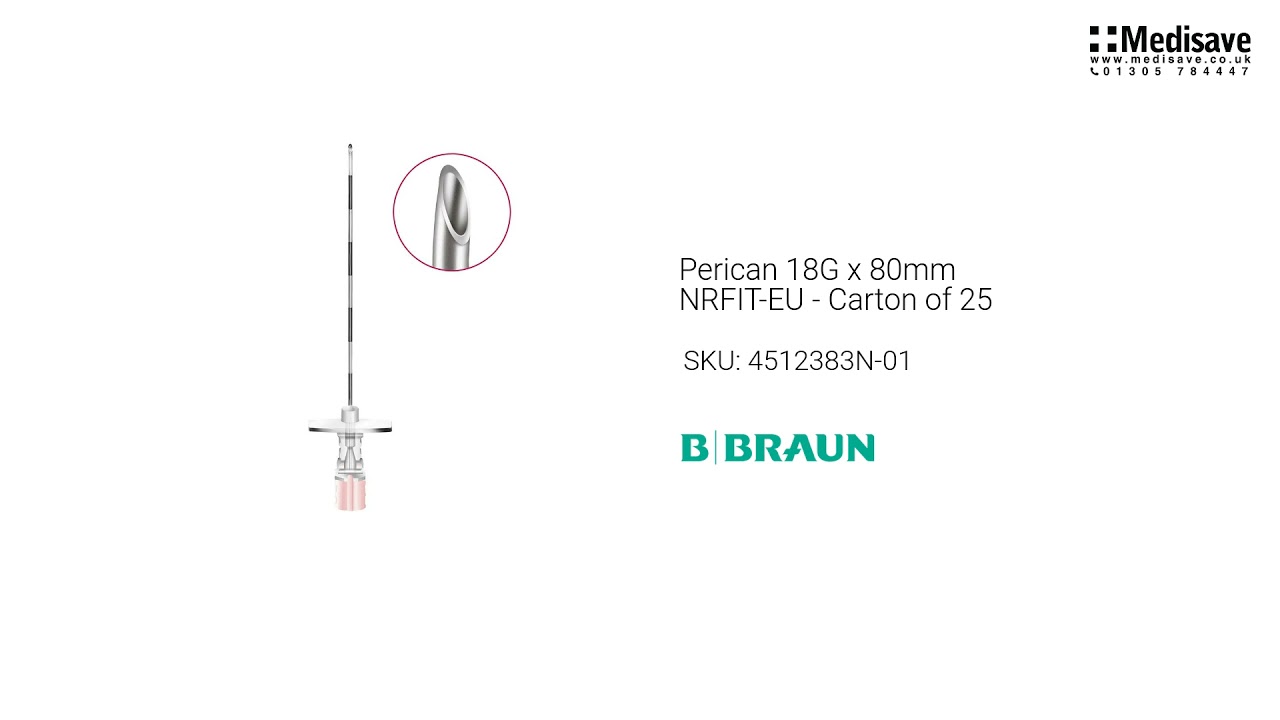 Perican 18G x 80mm NRFIT EU Carton of 25 4512383N 01 - YouTube