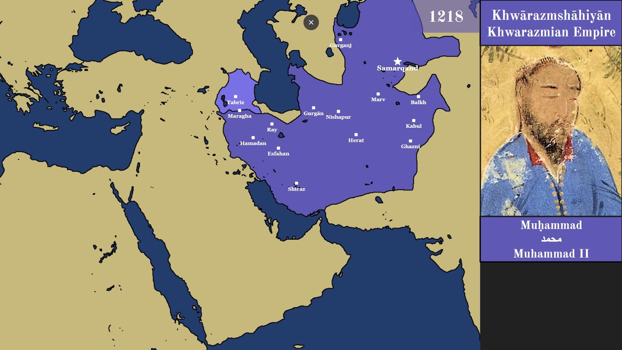History of the Khwarazmian Empire: Every Year - YouTube